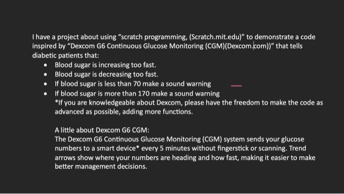 Solved I have a project about using "scratch programming, | Chegg.com