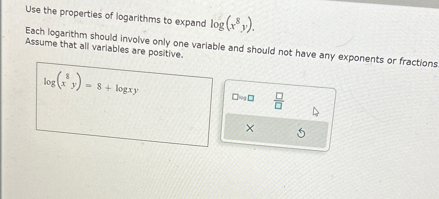 Solved Use the properties of logarithms to expand | Chegg.com