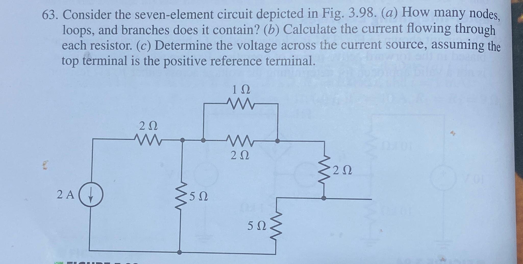 Solved Consider the seven-element circuit depicted in Fig. | Chegg.com