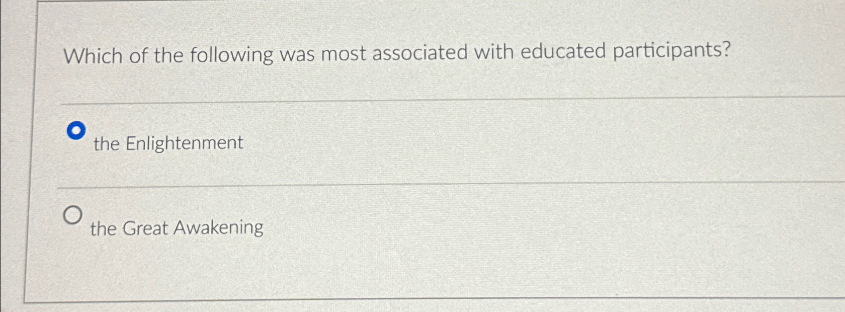 Solved Which of the following was most associated with | Chegg.com