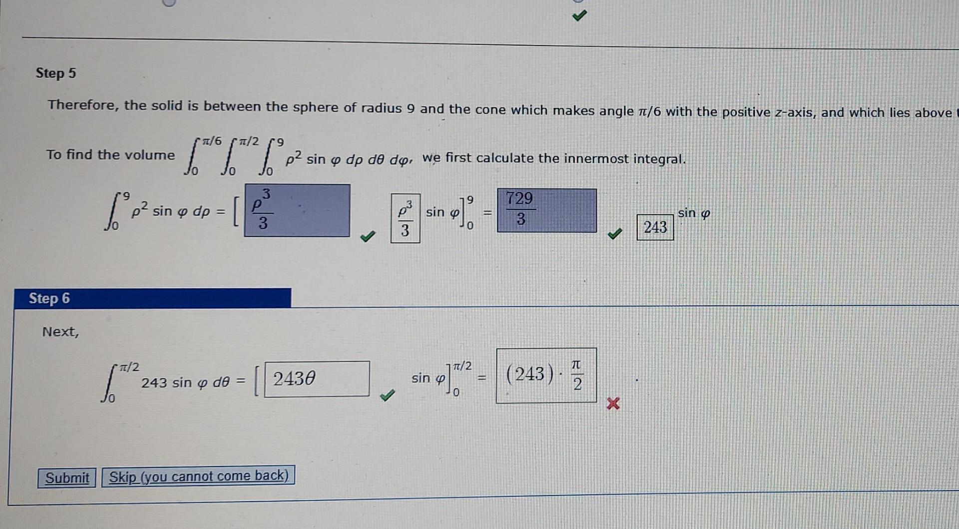 Solved Sketch the solid whose volume is given by the | Chegg.com