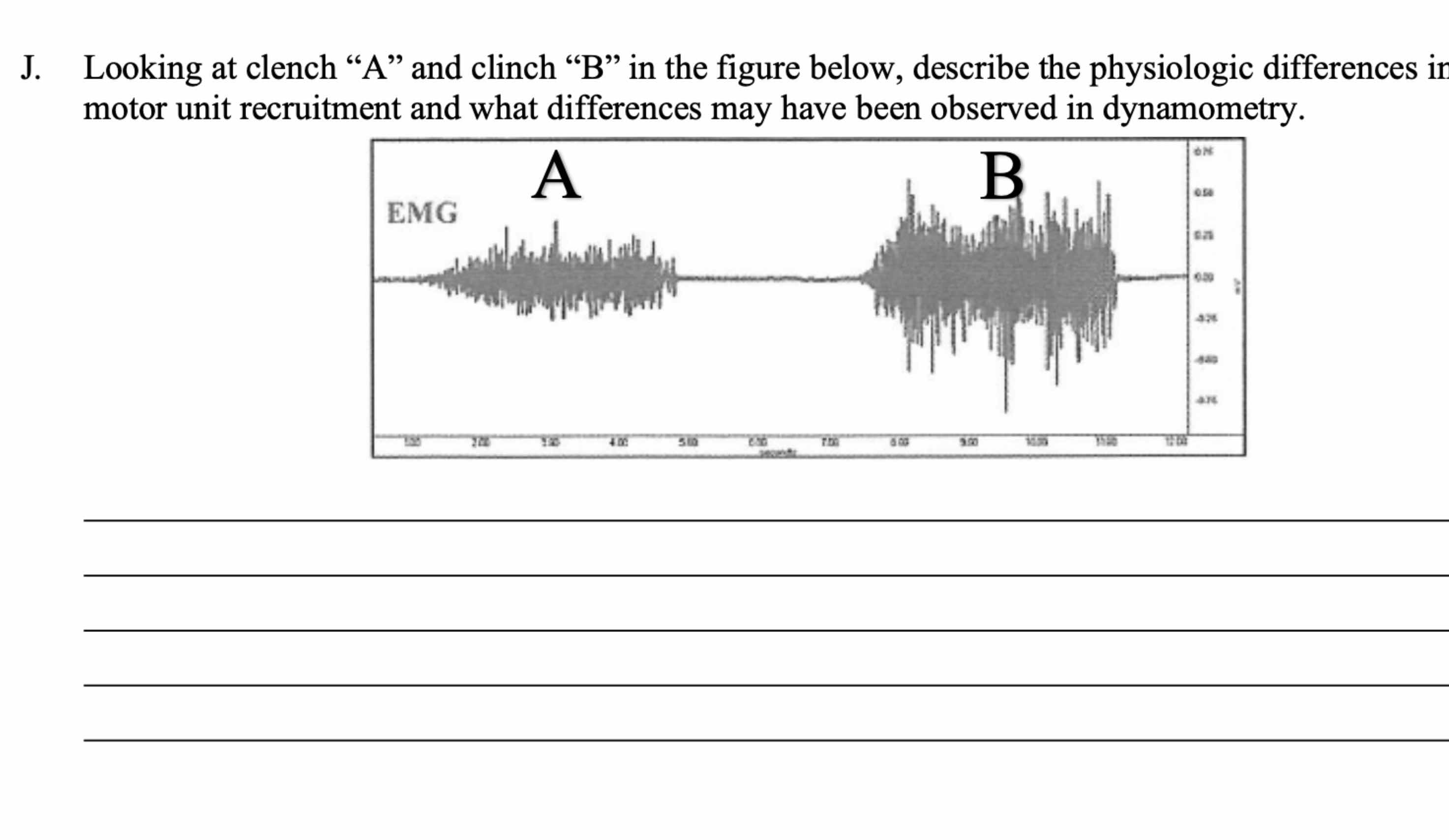 Solved J. ﻿Looking at clench "A" ﻿and clinch " B " ﻿in the | Chegg.com