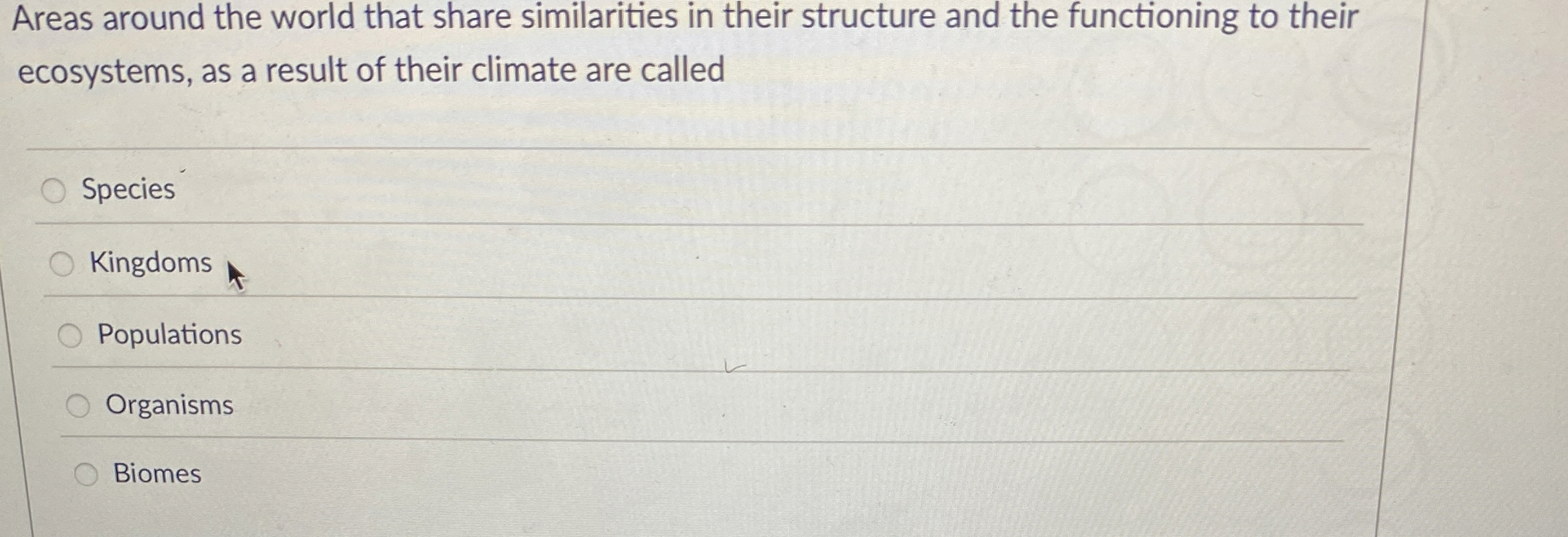 Solved Areas around the world that share similarities in | Chegg.com