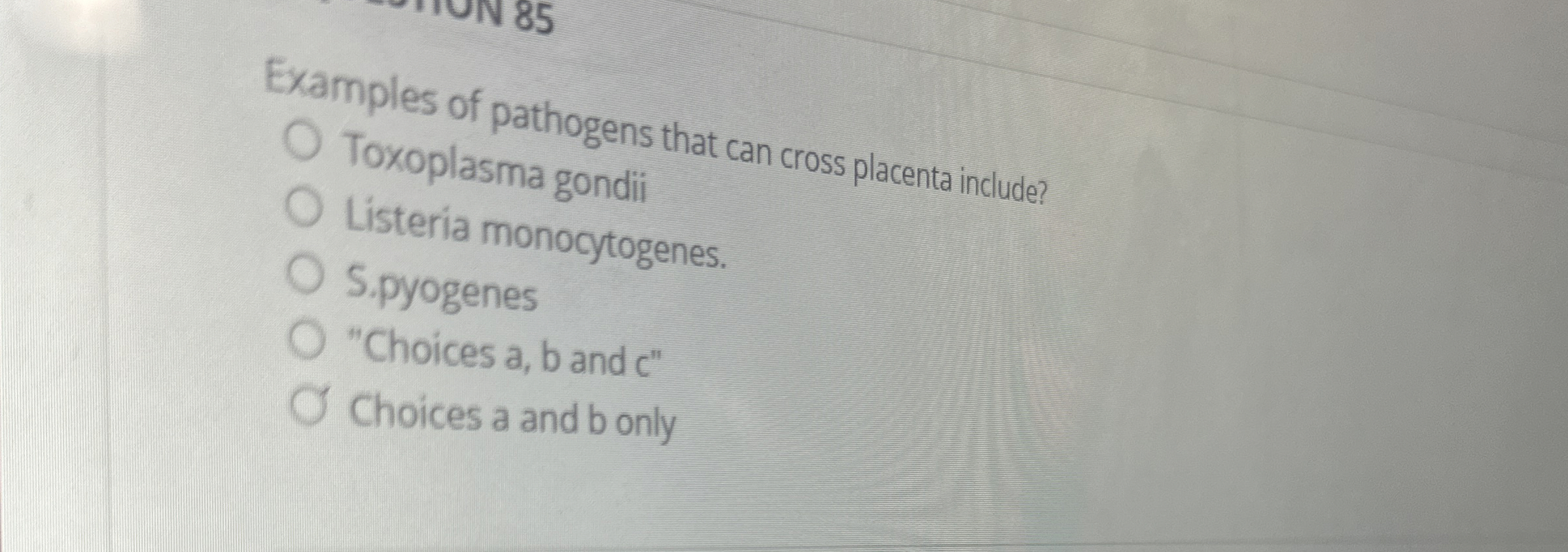 Solved Examples of pathogens that can cross placenta | Chegg.com