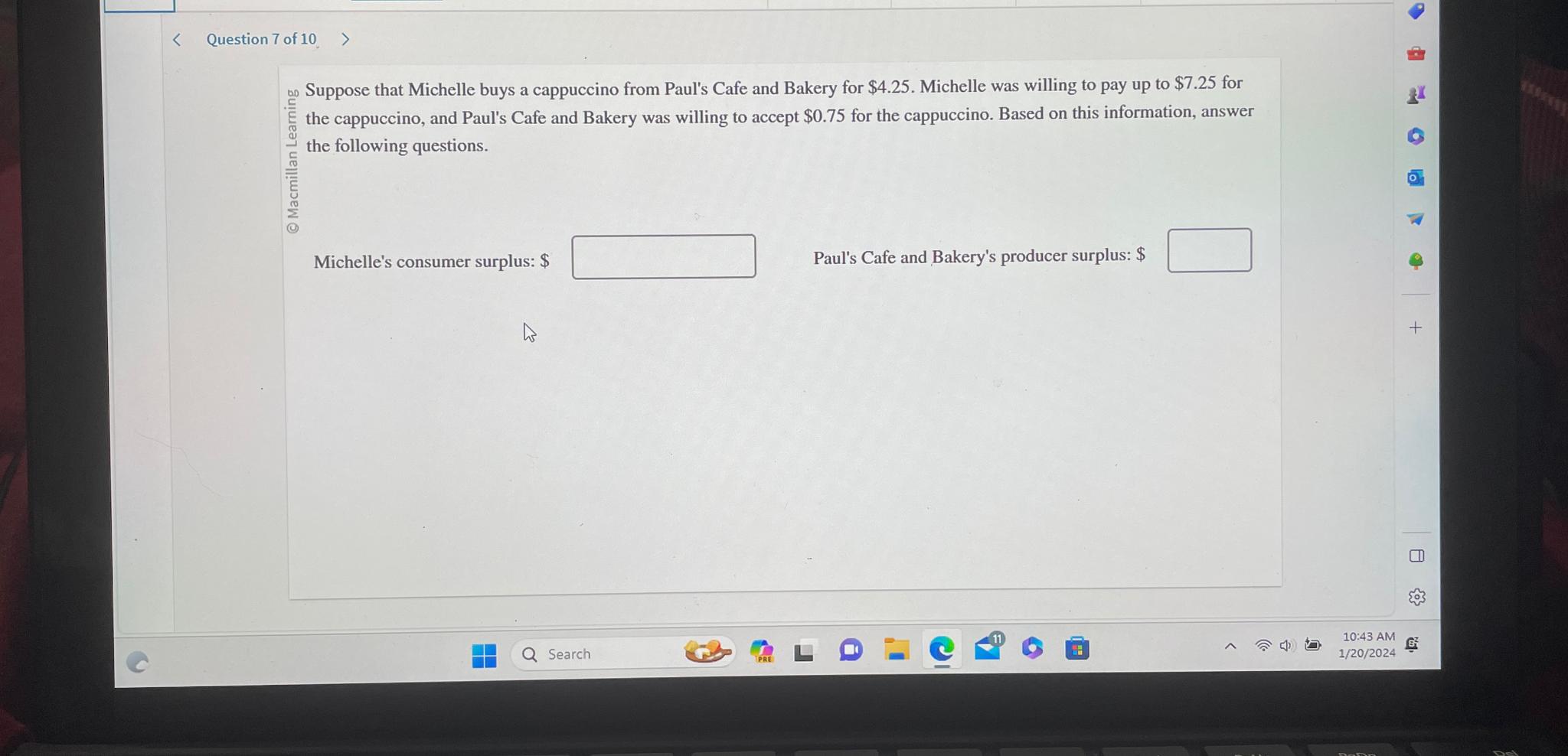 Solved Question 7 of 10no Suppose that Michelle buys a | Chegg.com Solved Question 7 of 10no Suppose that Michelle buys a | Chegg.com