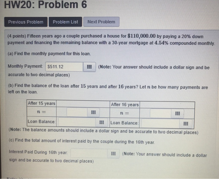 Solved HW20: Problem 6 Previous Problem Problem List Next | Chegg.com