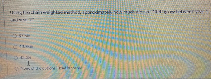 Solved Year 1 Good Quantity Price Bread 30 $10 Computers 10 | Chegg.com