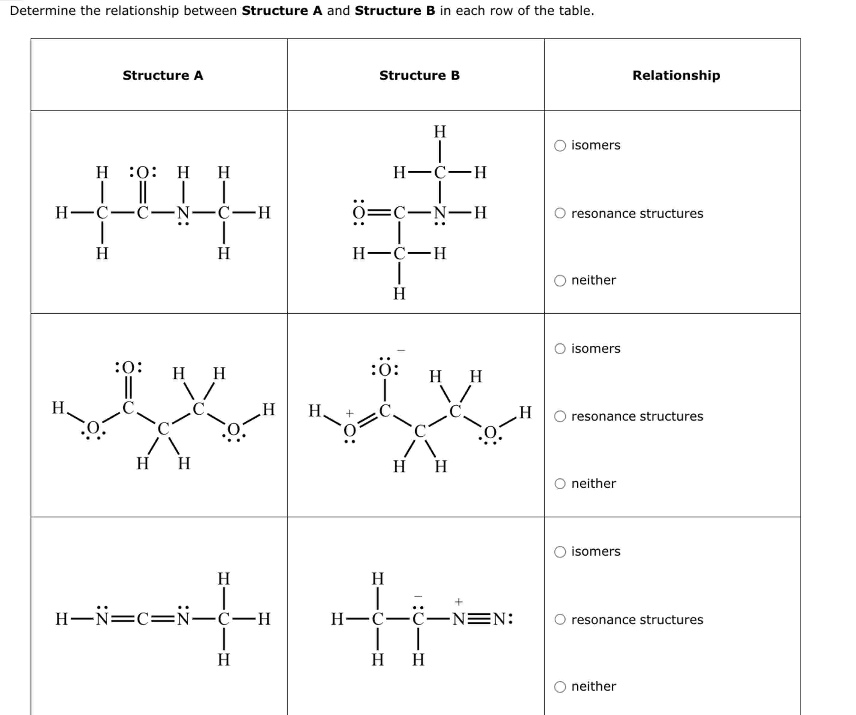 Solved Determine The Relationship Between Structure A And 9847