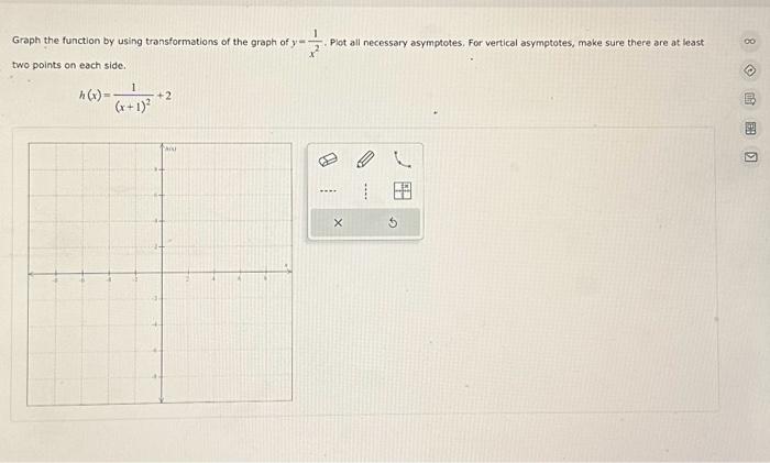 Solved Graph the function by using transformations of the | Chegg.com Solved Graph the function by using transformations of the | Chegg.com