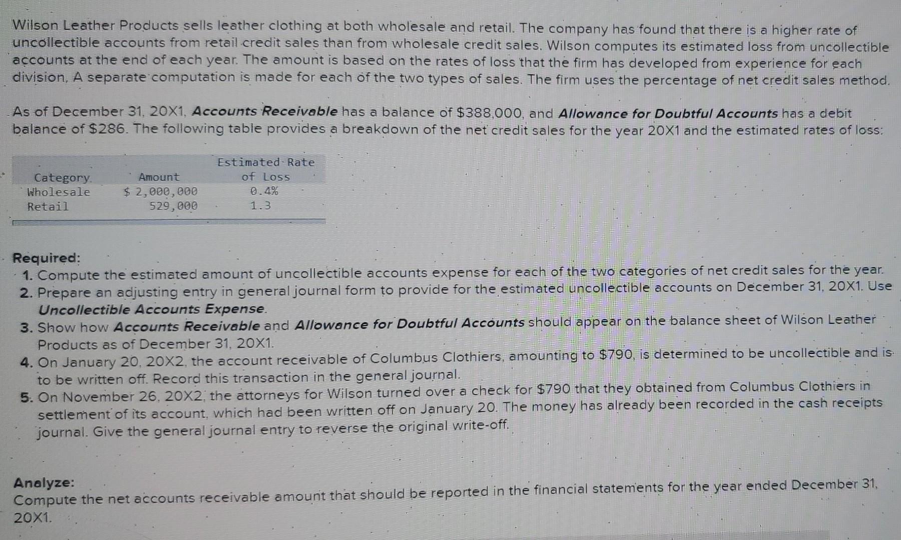 Solved Compute the estimated amount of uncollectible | Chegg.com