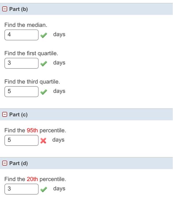Organize the data in a chart. (Round your answers to | Chegg.com