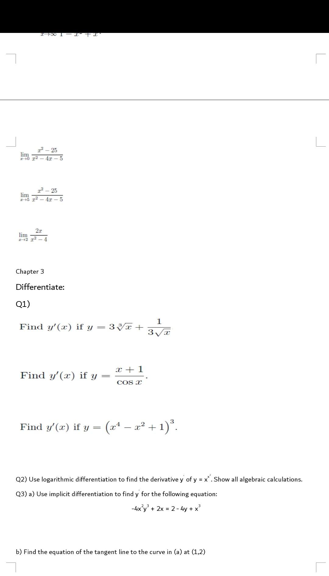 Solved For each graph, determine where the function is | Chegg.com