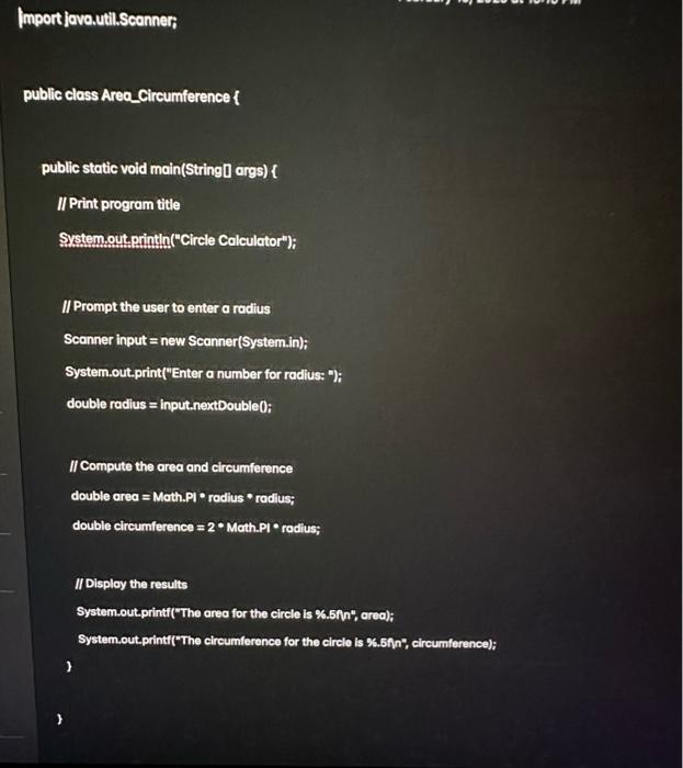 Solved CIS 232 Introduction to Programming Week 3, Homework | Chegg.com