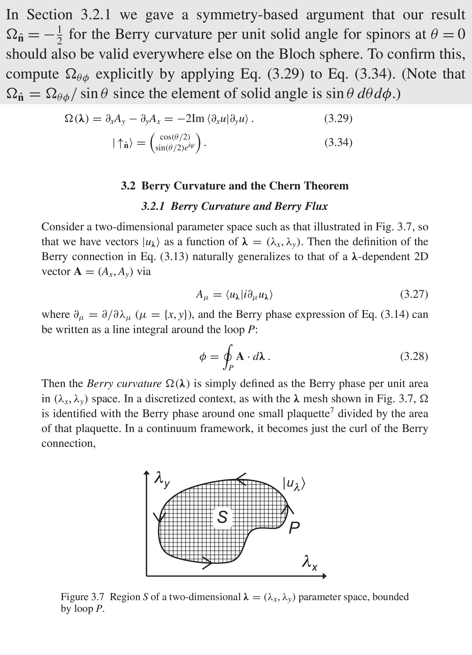 In Section 3.2.1 ﻿we gave a symmetry-based argument | Chegg.com