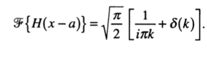 Solved the Fourier transform of the Heaviside function of (x | Chegg.com