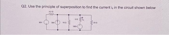 Solved 22. Use the principle of superposition to find the | Chegg.com