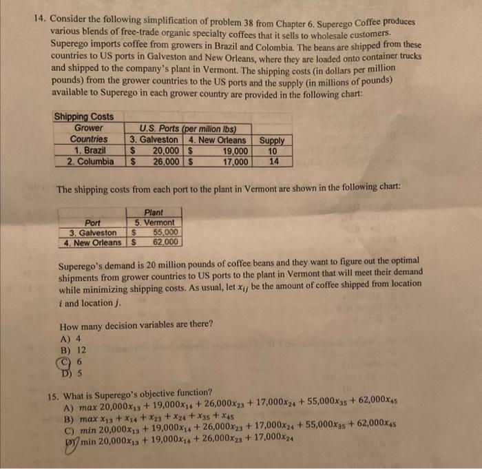 Solved 4. Consider the following simplification of problem | Chegg.com