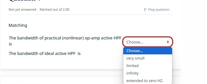 MatchingThe bandwidth of practical (nonlinear) | Chegg.com
