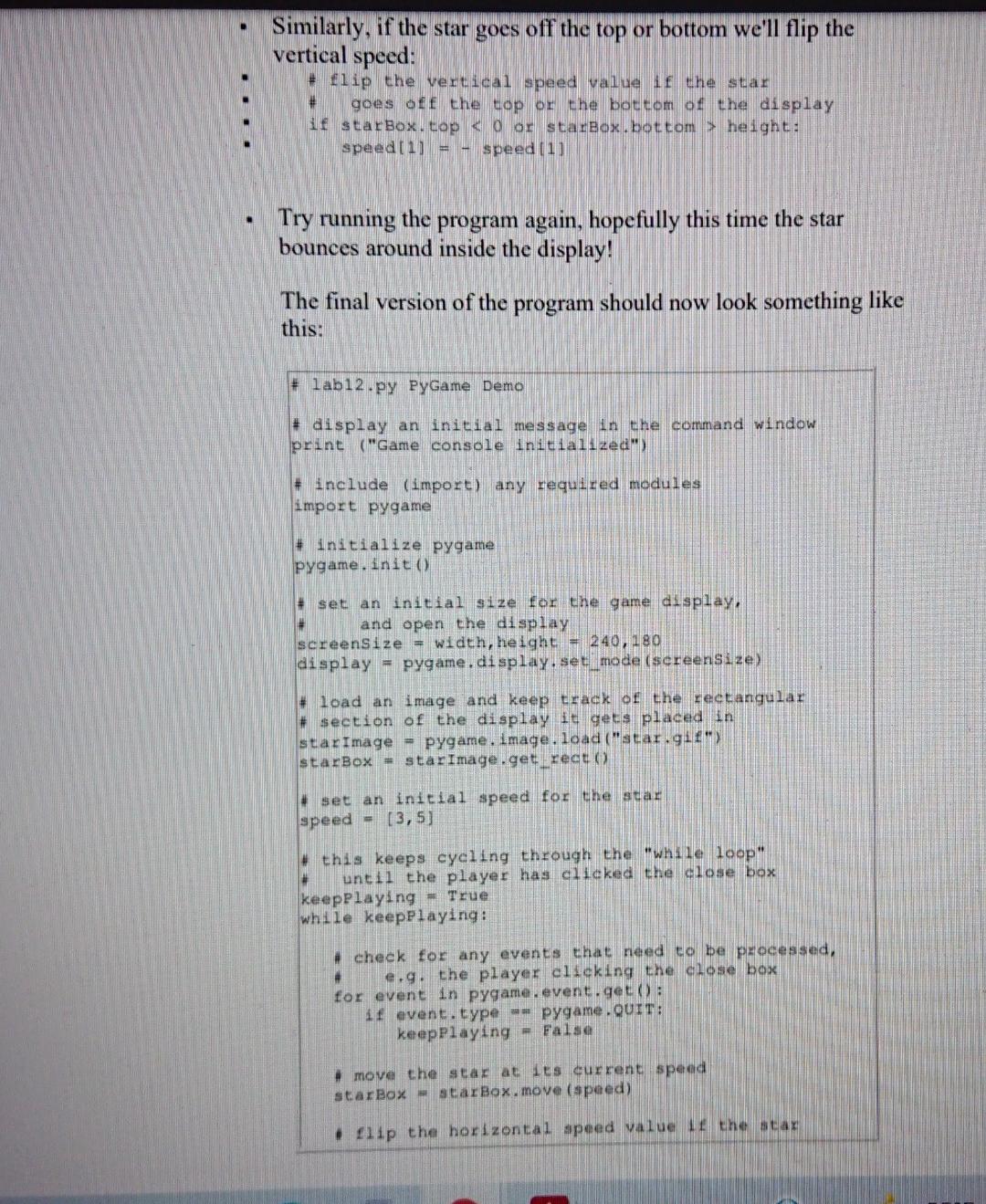 hello. this is about a making a simple visual game | Chegg.com