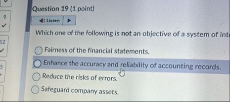Solved Question 19 (1 ﻿point)Which one of the following is | Chegg.com