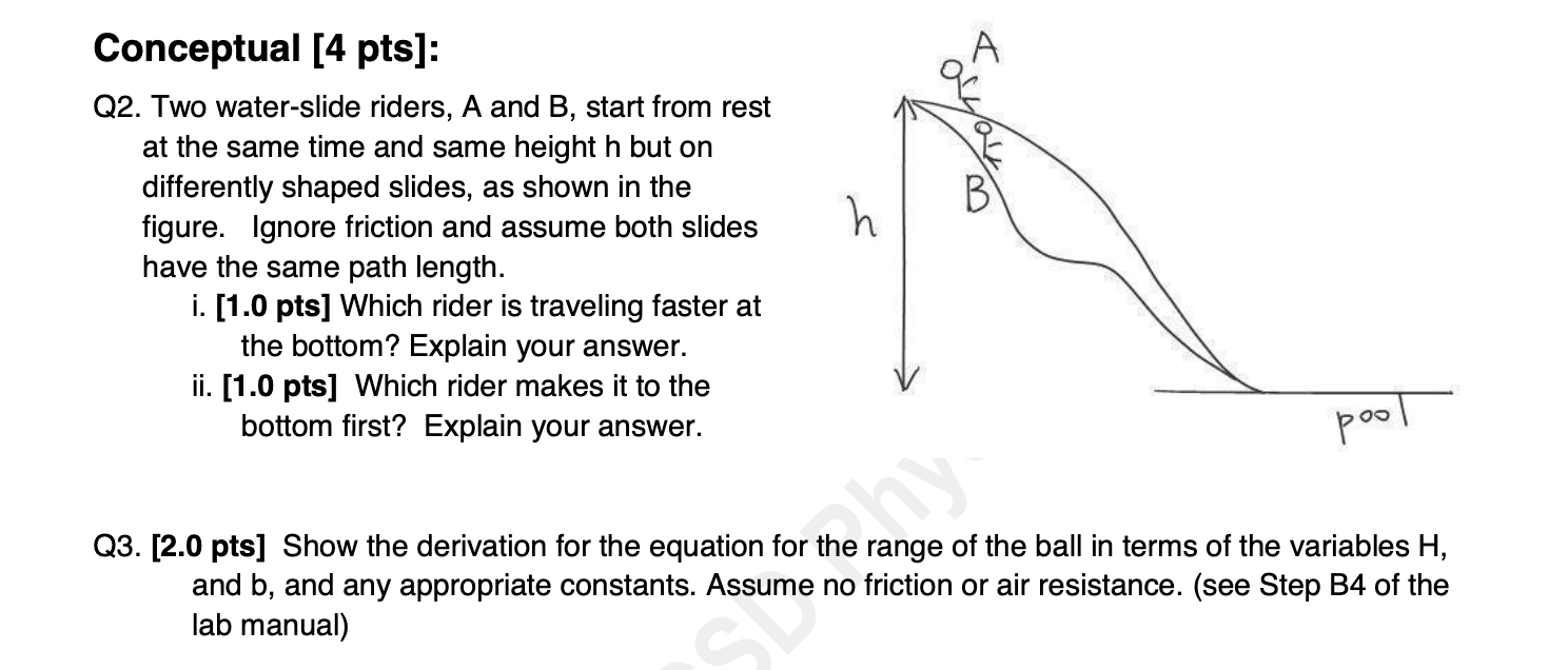 Solved Show the derivation for the equation for the range of | Chegg.com
