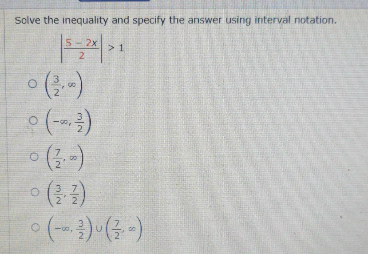 Solved Solve the inequality and specify the answer using | Chegg.com