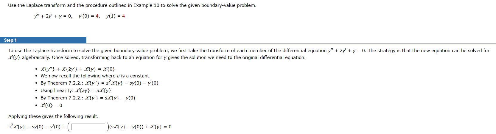 Use the Laplace transform and the procedure outlined | Chegg.com