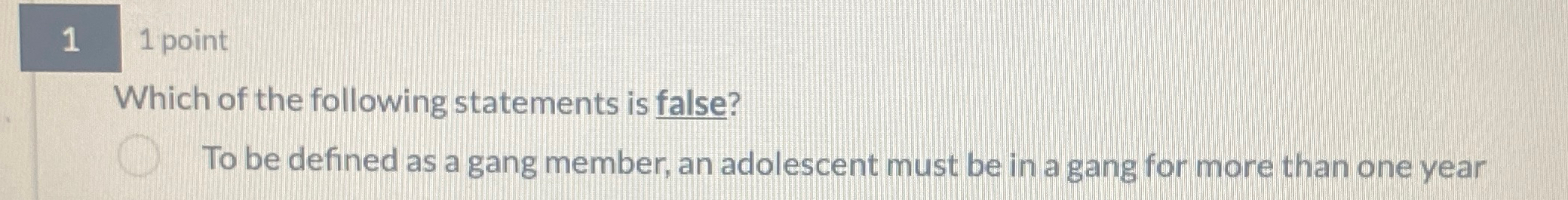 Solved 11 ﻿pointWhich of the following statements is | Chegg.com