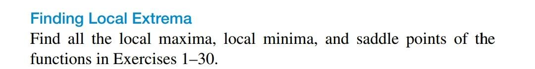 Solved Finding Local Extrema Find all the local maxima, | Chegg.com
