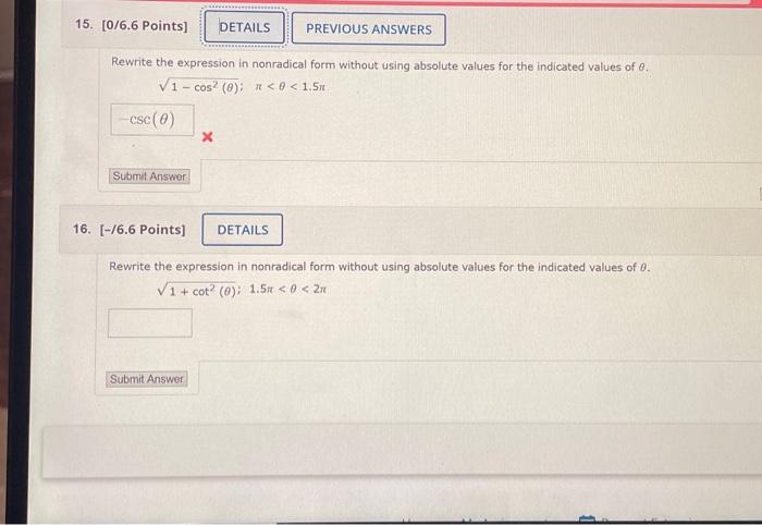 Solved Rewrite the expression in nonradical form without | Chegg.com