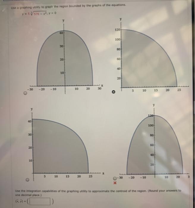 Solved Use a graphing utility to graph the region bounded by | Chegg.com