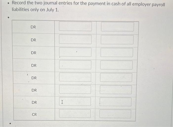 Solved Journal entries to record both employee and employer | Chegg.com