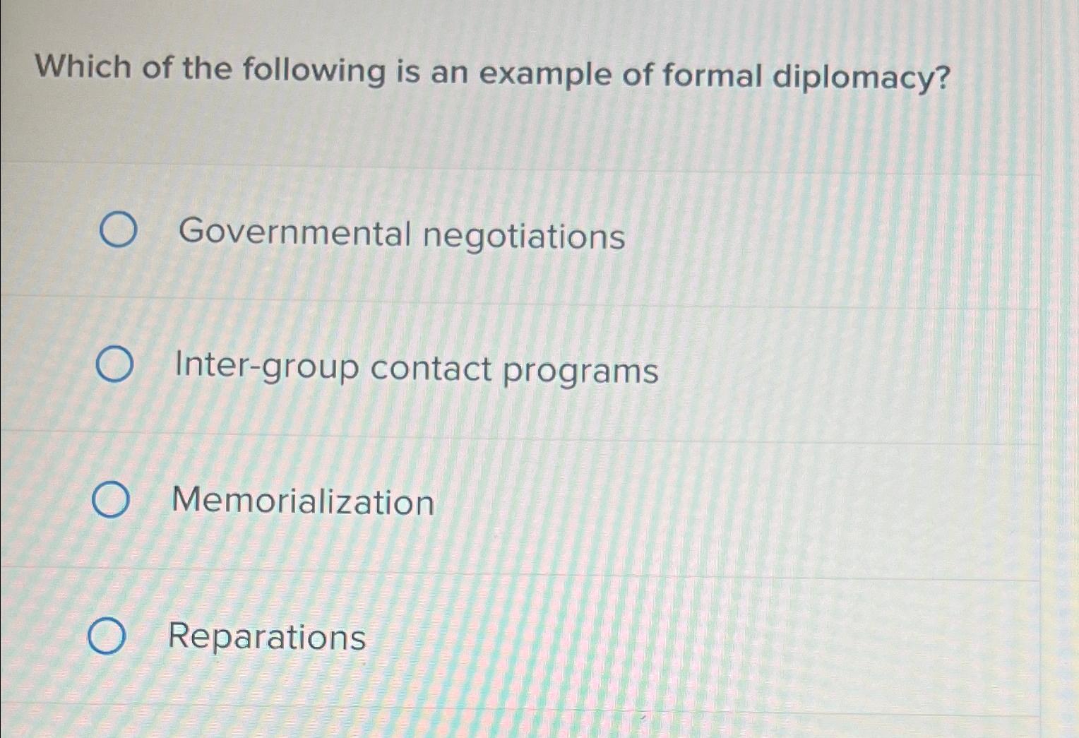 Solved Which of the following is an example of formal | Chegg.com