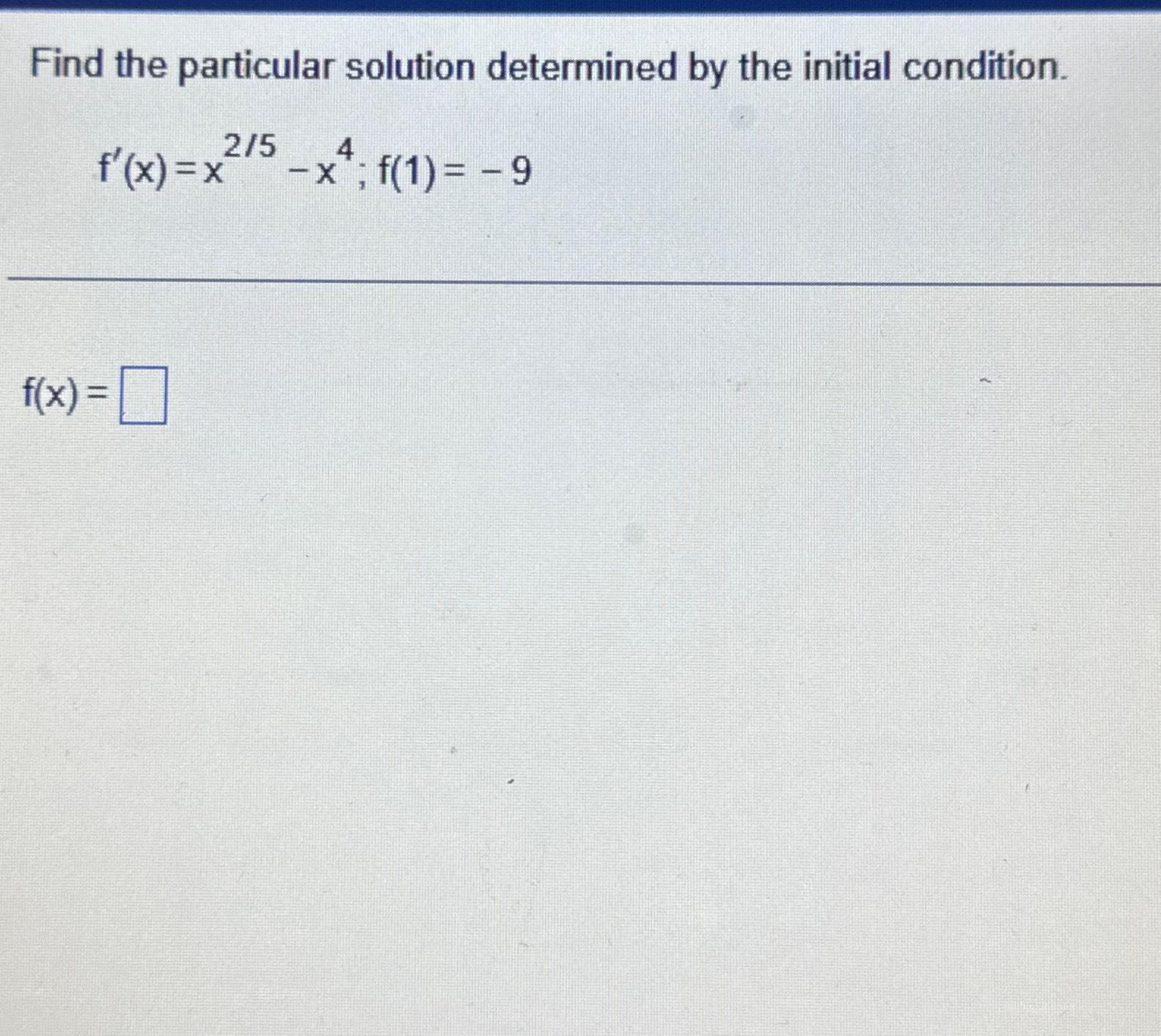 Solved Find the particular solution determined by the | Chegg.com