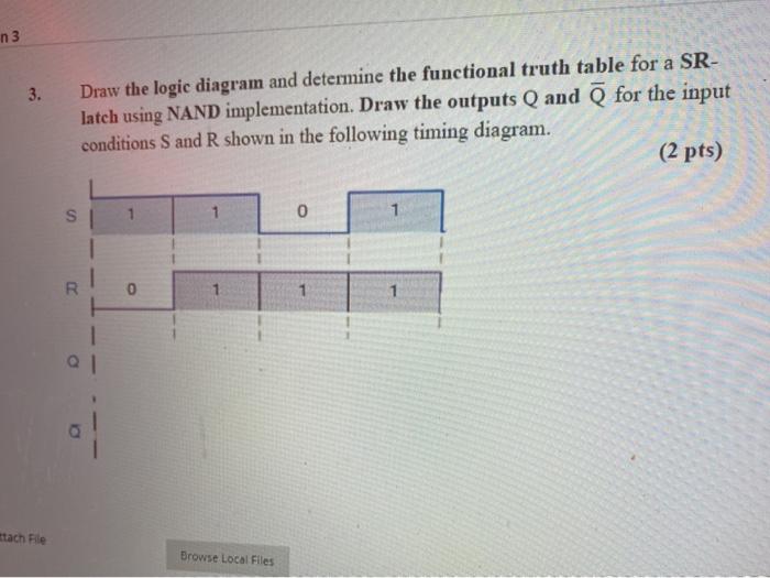 Solved n3 3. Draw the logic diagram and determine the | Chegg.com
