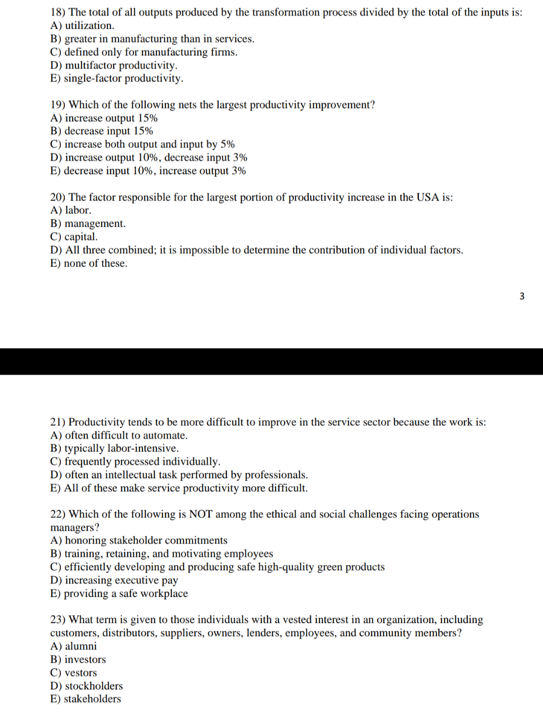 Solved The total of all outputs produced by the | Chegg.com