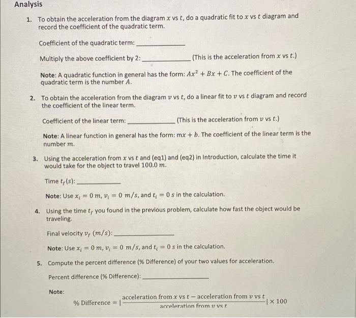 Solved Step 5: Plot the diagrams x vs t,v vs t. You can plot | Chegg.com