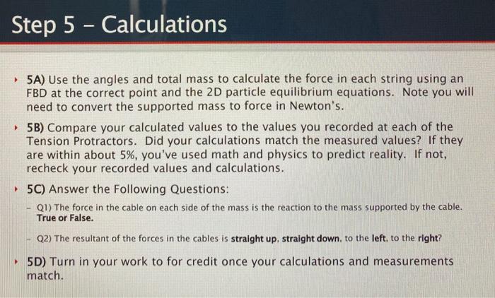 Solved Step 1 - Zeroing the Force Scale 2 1A) Allow the | Chegg.com