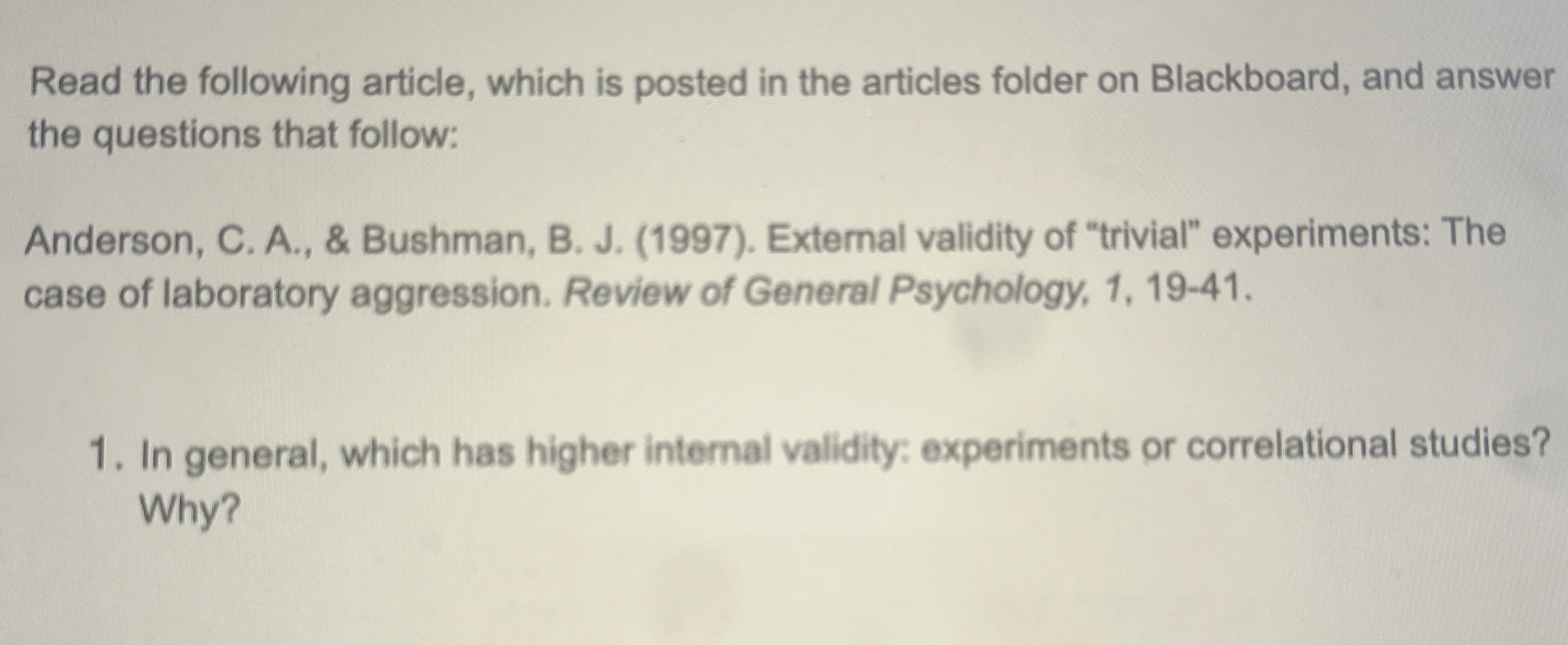 Solved Read the following article, which is posted in the | Chegg.com