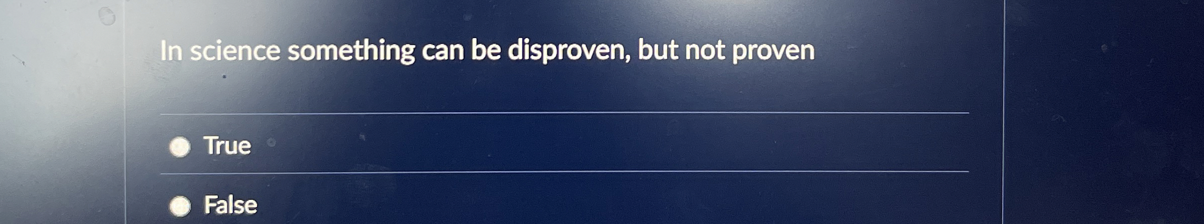Solved In science something can be disproven, but not | Chegg.com