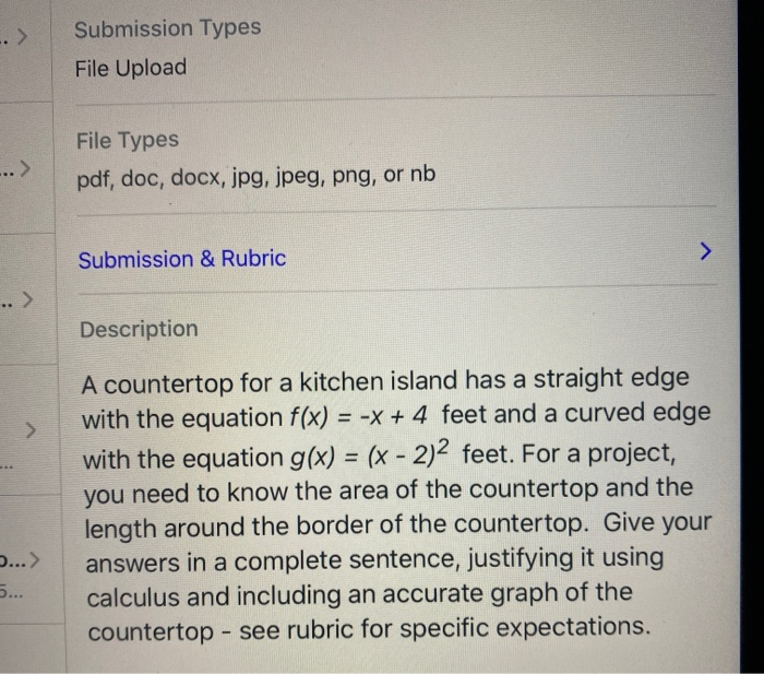 Solved Submission Types File Upload File Types pdf, doc, | Chegg.com
