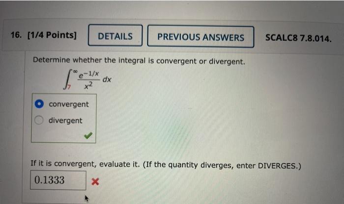 Solved 16. [1/4 Points] DETAILS PREVIOUS ANSWERS SCALC8 | Chegg.com