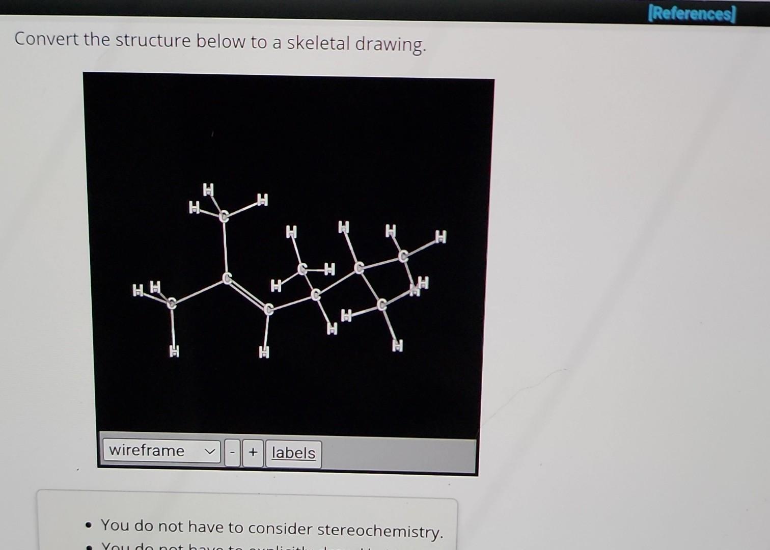 Convert the structure below to a skeletal | Chegg.com