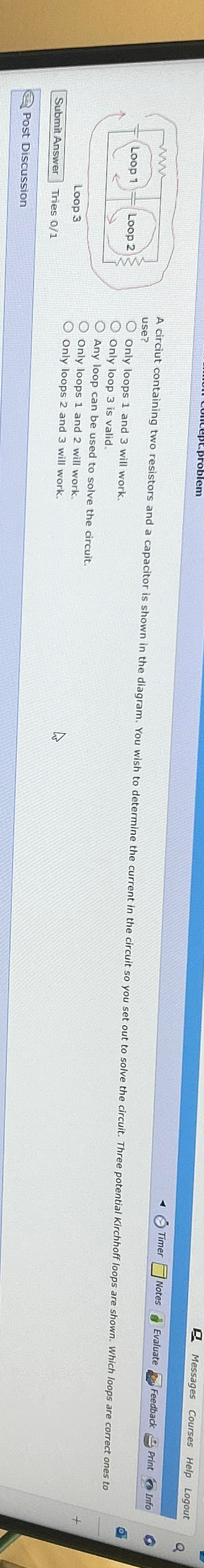 Solved Only loops 1 ﻿and 3 ﻿will workOnly loop 3 ﻿is | Chegg.com