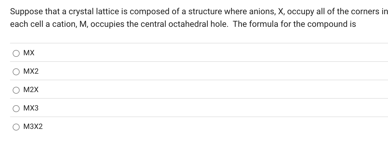 Solved Suppose that a crystal lattice is composed of a | Chegg.com