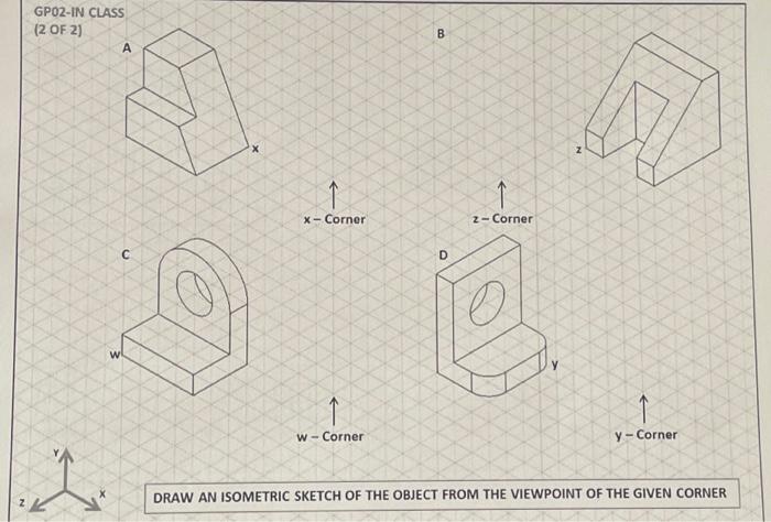Solved GP02-IN CLASS (2 OF 2) B w-Corner y - Corner DRAW AN | Chegg.com