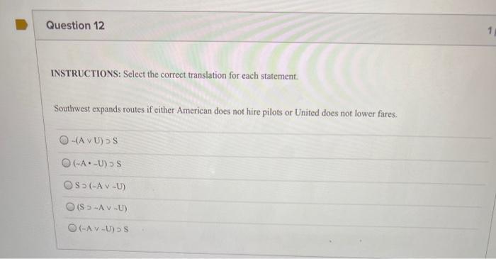 Solved Question 5 Syllogistic Form 2D Given the following | Chegg.com