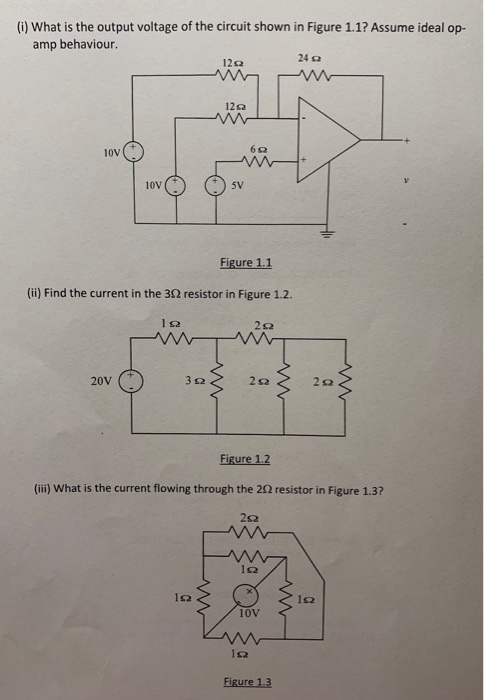 Solved () What is the output voltage of the circuit shown in | Chegg.com