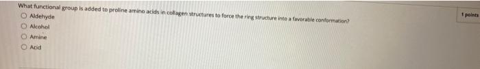 Solved What functional group is added to proline amino acids | Chegg.com