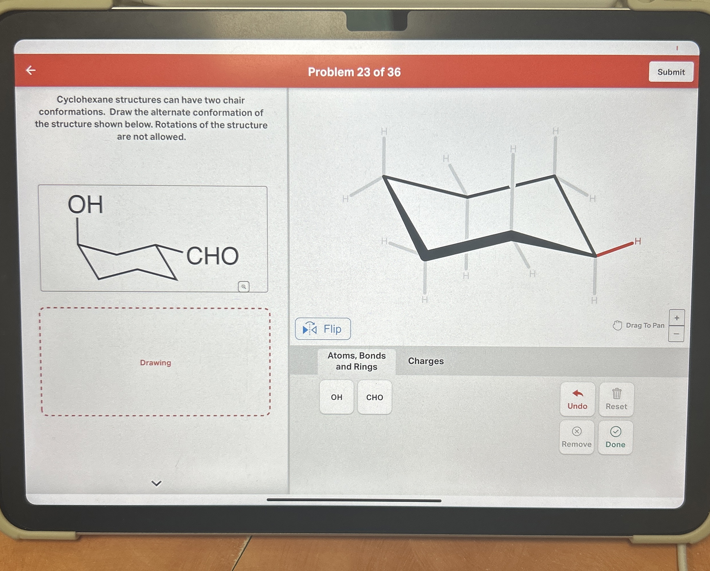 Solved Problem 23 ﻿of 36Cyclohexane structures can have two | Chegg.com